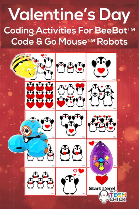 Bee Bot Code And Go Mouse Dash Floor Robots Coding Valentines Day