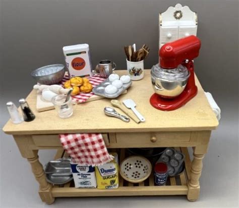 Baking Table Display Forever Friends Dollhouses And Miniatures