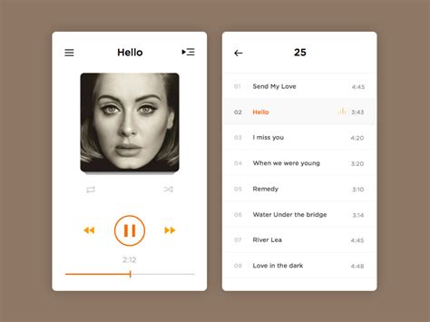 Music Player Freebie - Download Sketch Resource - Sketch Repo