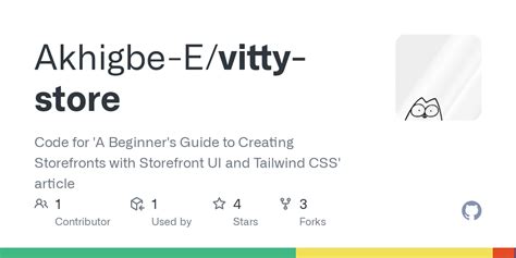 Github Akhigbe E Vitty Store Code For A Beginners Guide To Creating Storefronts With
