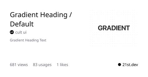 21stdev Discover Share And Craft Ui Components