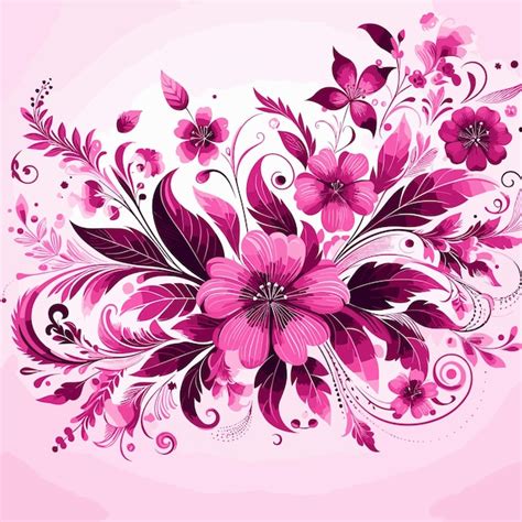 premium vector free vector magenta floral background