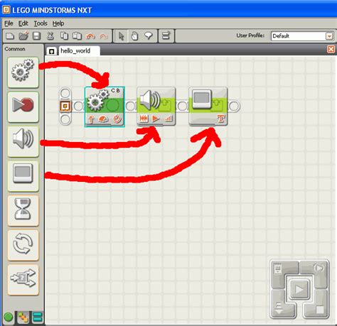 Simple Hello World NXT Robot