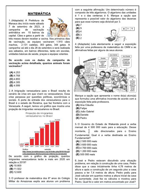 Revisão Matemática 5 Ano Pdf