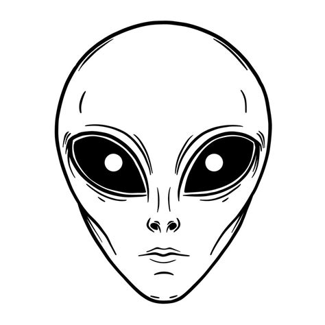 How To Draw A Classic Alien Face Mask Step By Step Guide