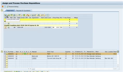 Processing Unassigned Purchase Requisitions