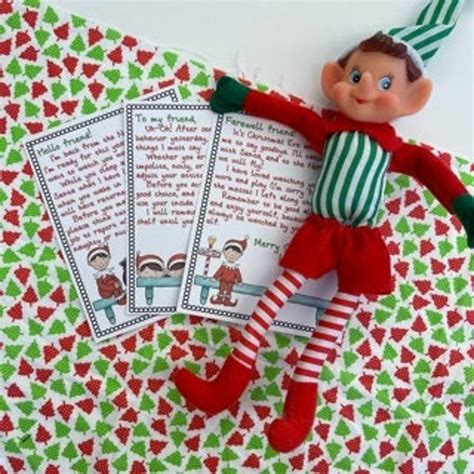 Elf Introduction Letter Printable Template Etsy