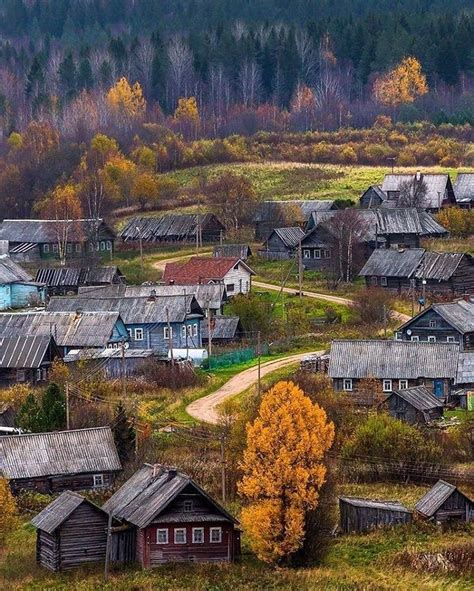 Русская Деревня Пейзажи Сельские виды Живописные пейзажи