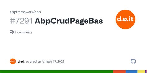 AbpCrudPageBase Cs Issue 7291 Abpframework Abp GitHub