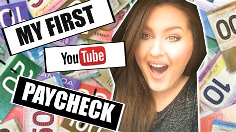 My First Youtube Paycheck Youtube