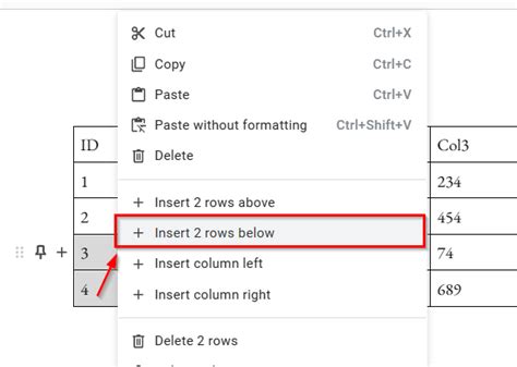 How To Add A Row To A Table In Google Docs Sheets For Marketers