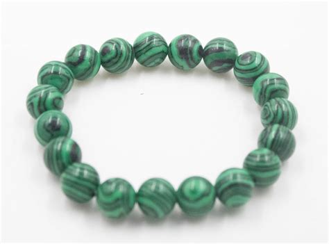 91 Green Malachite Barcelet 10mm 75