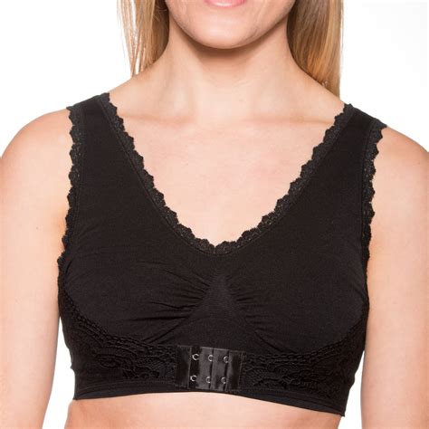 Seamless Lace Front Hook Bra Mycomfortbra
