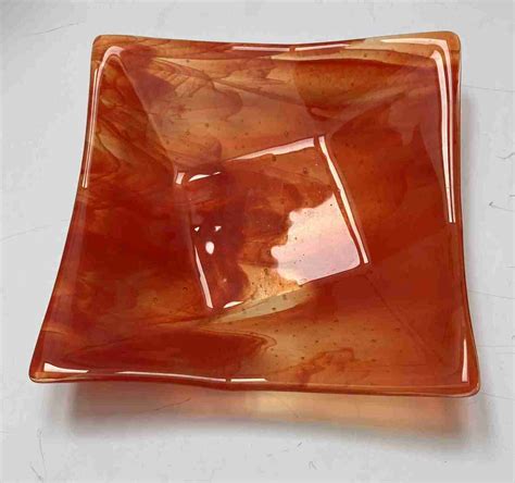 Red And Clear Angular Bowl Aberfeldy Gallery