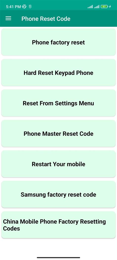 Phone Reset Code Apk For Android Download