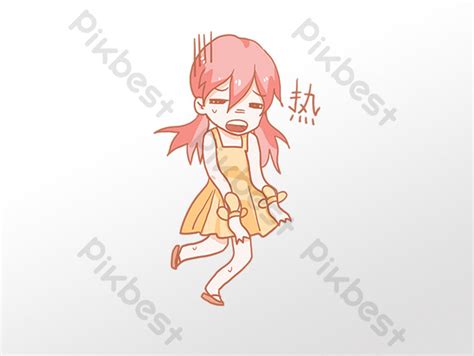 Summer Girl Hot Emoji Pack Illustration Png Images Psd Free Download Pikbest