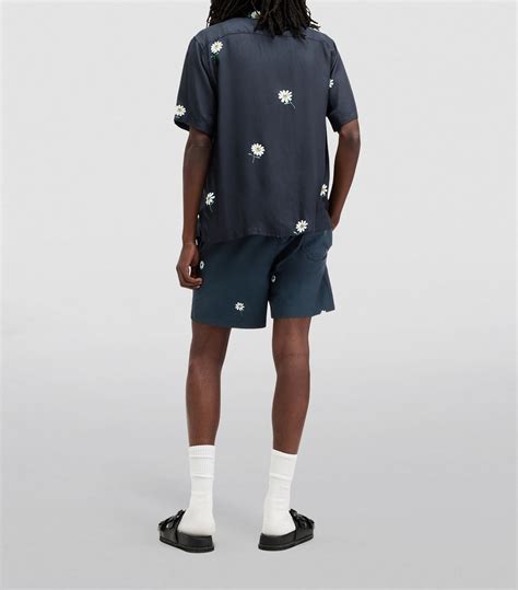 Mens Allsaints Black Daisical Swim Shorts Harrods Countrycode