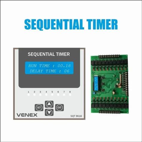 Venex Sequential Timer Model Name Number Sqt 9616 Sequential Card At