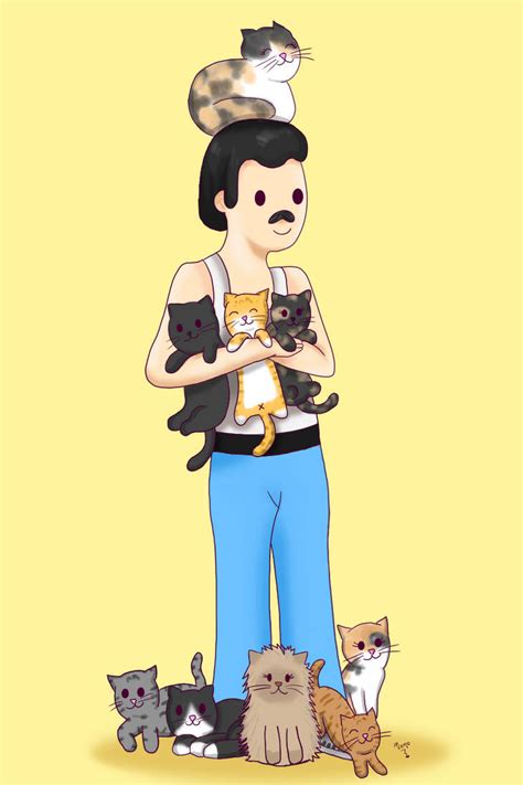 Freddie Mercury Cats By Momo Gazerock On Deviantart