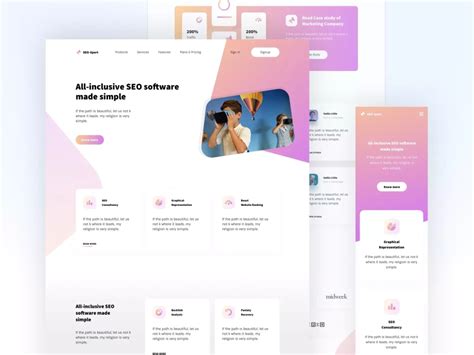 responsive website ui ux design web ui or landing page ui design in