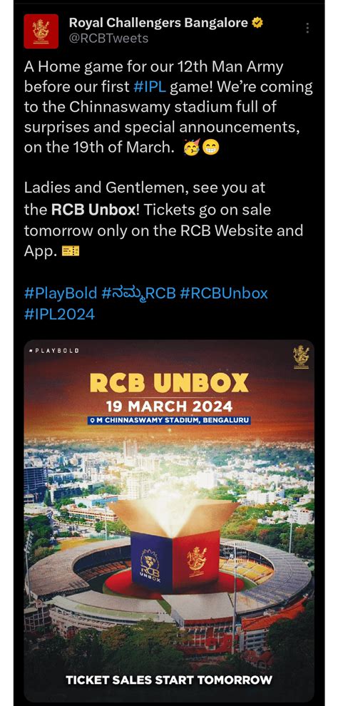 Rcb Unbox Event 2024 Vevay Donelle