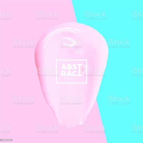 벡터 사실적인 질감의 핑크 립 글로스 얼룩 얼룩 화장품 구성 구성 장식 핑크 브러시 스트로크 미용 배경 액체 현대 판매 배너 립
