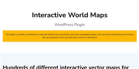 Interactive World Maps Pluginsforwp