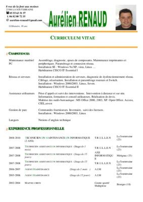 Rapport De Stage Technicien De Maintenance Informatique Pdf Notice