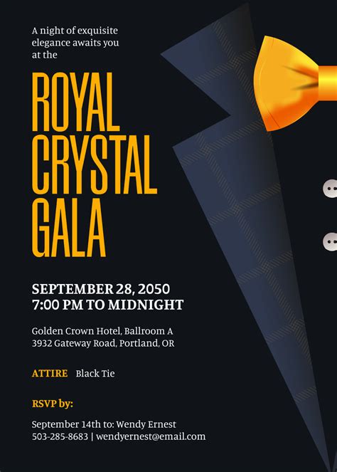 Black Tie Event Poster