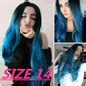 Styles Long Natural Wave Colorful Wig High Temprate Fiber Synthetic Hair Mixed Color Cosplay