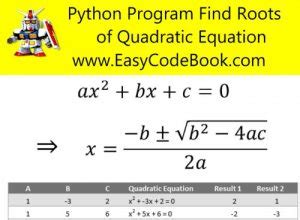 Python Program Quadratic Equation Roots EasyCodeBook Com