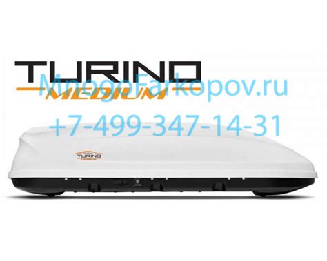 Бокс на крышу PT Group Turino Medium 00001740 из АБС пластика белого ...
