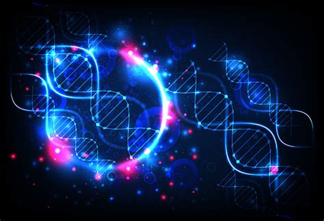 과학 형판 배경이미지 또는 배너입니다 Dna 보내십시오 Dna에 대한 스톡 벡터 아트 및 기타 이미지 Dna 개념 개념과