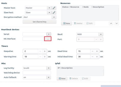 12 5 3 1 procedure configure heartbeat proxedo network security