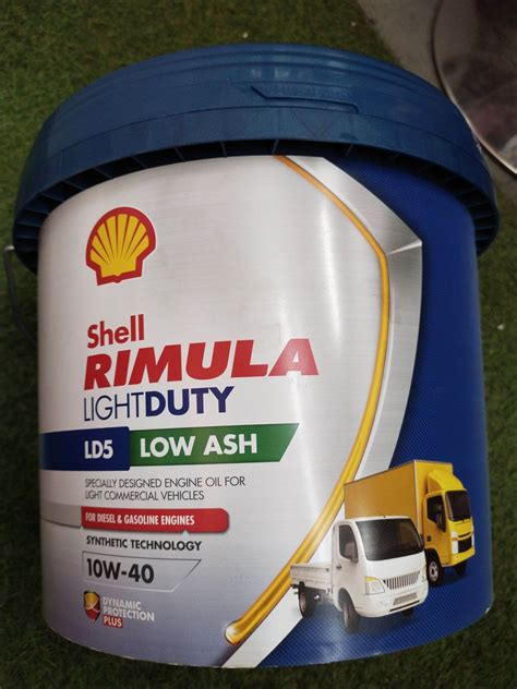 Shell Rimula Lightduty Ld5 10w 40 Synthetic Technology Diesel Engine