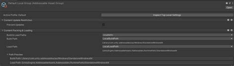 Addressables Doesn T Create Required Bundles On Remote Build Unity Engine Unity Discussions