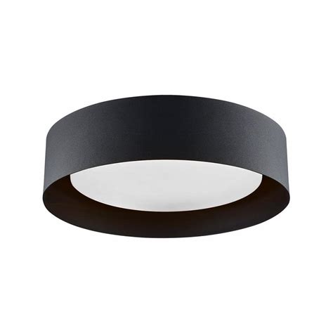 Bromi Design Marley 1575 In 3 Light Black Selectable Led Flush Mount
