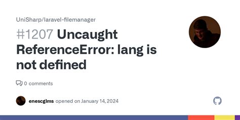 Uncaught Referenceerror Lang Is Not Defined · Issue 1207 · Unisharp