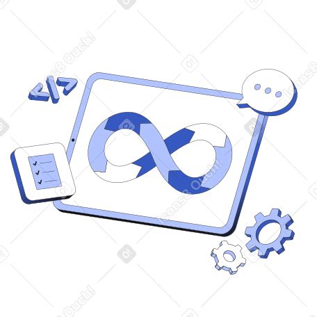 DevOps Software Development Methodology And Framework PNG SVG