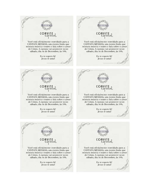 Convite Cantata Pdf Convite Cantata Pdf
