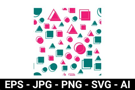 Squid Game Shape Seamless Pattern Graphic By Davidstephanus · Creative Fabrica