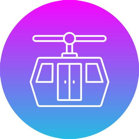 Ícone De Bonde Bondinho Generic Gradient Fill