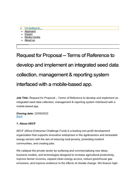 Rfp Requirement Pdf Usability Consultant