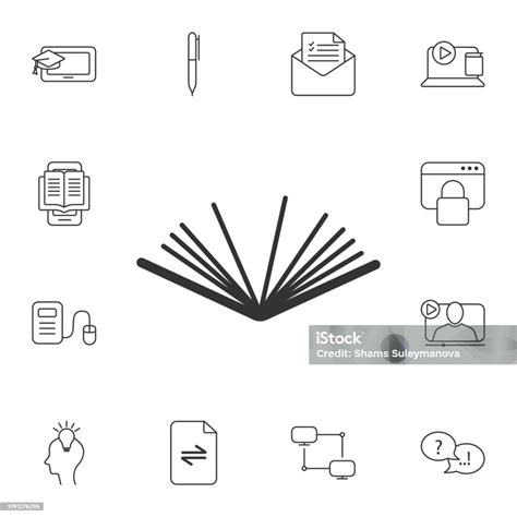書 圖示簡單的元素插圖圖書符號設計從生態收藏集可用於網路和行動裝置向量圖形及更多一組物體圖片 一組物體 互聯網 剪裁圖 Istock
