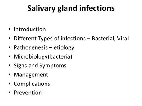 Salivary Gland Infections