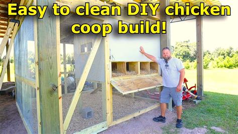 Diy Chicken Coop Build Easy To Clean 768 Youtube