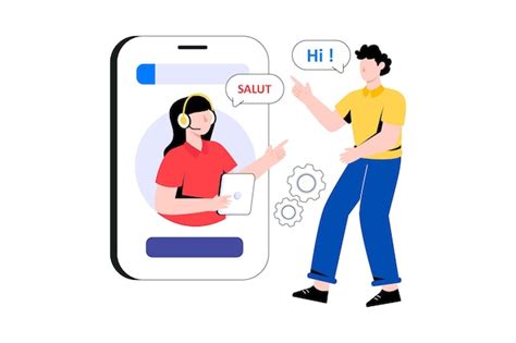 Premium Vector Digital Translator Flat Style Design Vector Illustration Stock Illustration