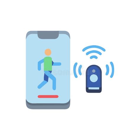 smart personal trainer sensor for fitness tracking stock image