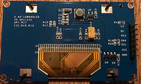 Spi Horizontal Offset With Generic SSD OLED Display Electrical Engineering Stack Exchange