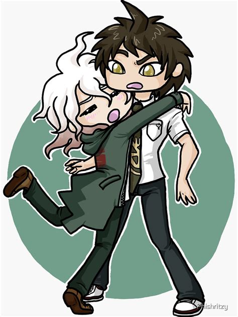 Super Dangan Ronpa 2 Komahina Sticker By Phishritzy Redbubble